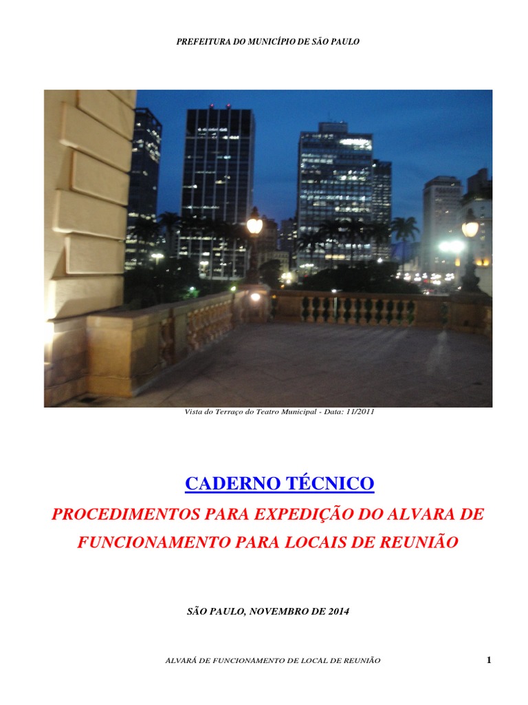 Caderno Tecnico Alvara Funcionamento | PDF | Acessibilidade | São Paulo