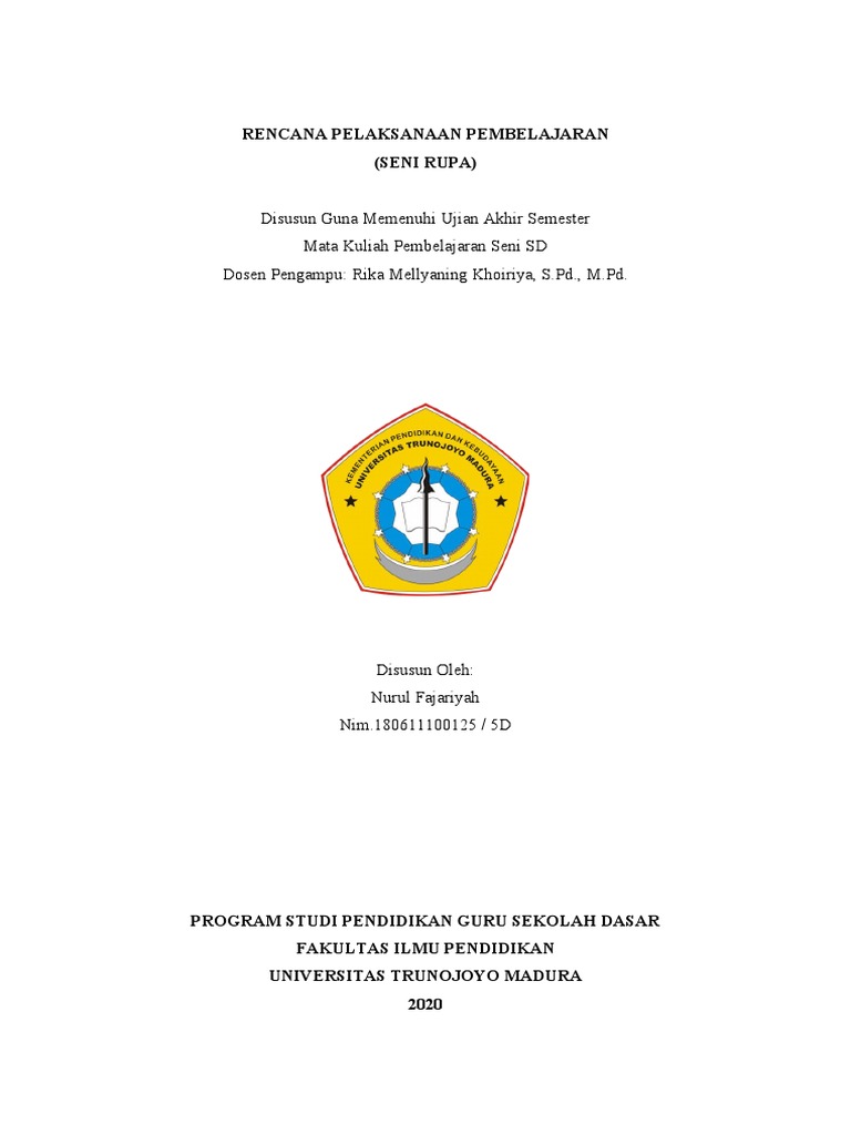 RPP Seni Rupa | PDF | Karier & Perkembangan