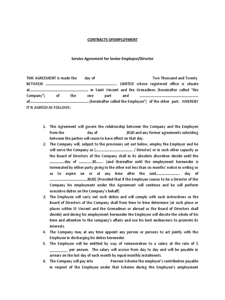 Contracts of Employment Edpm | PDF | Employment | Salary