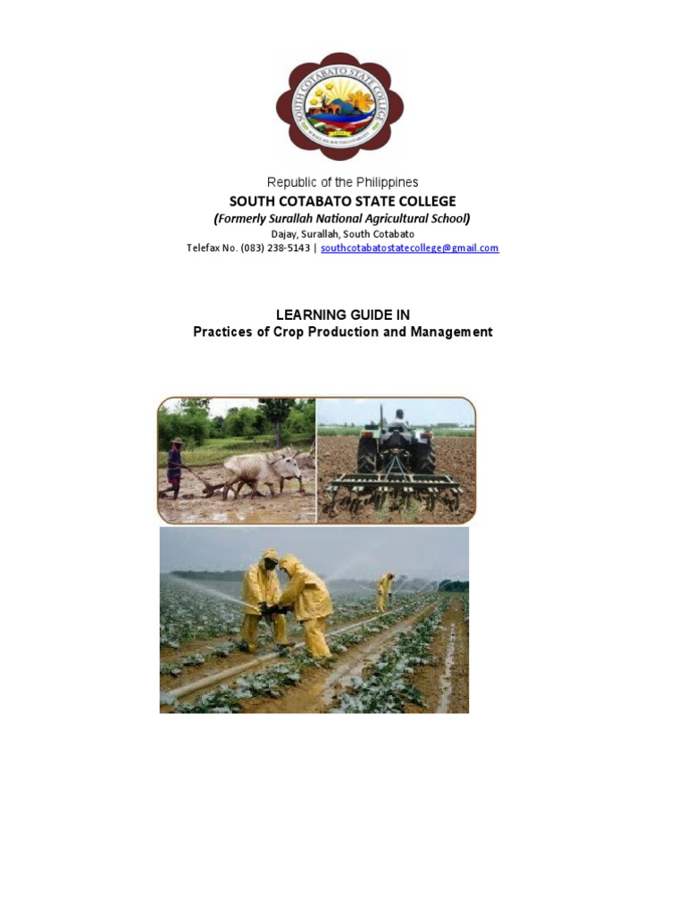 Learning Materials In Practices Of Crop Production And Management 2