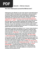 A Detailed Character Analysis of The Three Witches in Macbeth | PDF