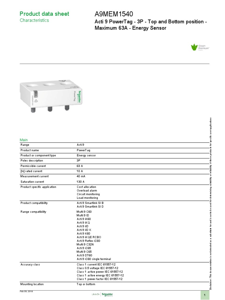 Acti 9 Smartlink Modbus - A9MEM1540 | PDF | Electrical Connector ...