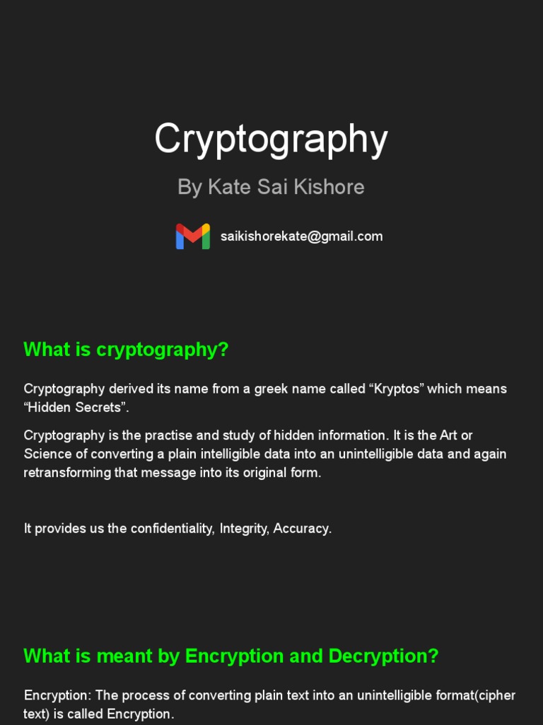 Cryptography | PDF | Encryption | Cryptography Cryptography | PDF | Encryption | Cryptography