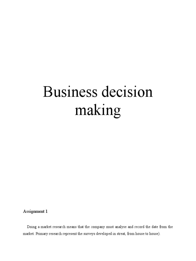 Business Decision Making | PDF | Survey Methodology | Standard Deviation