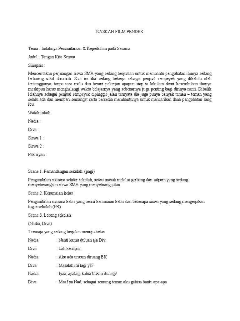 Naskah Film Pendek | PDF