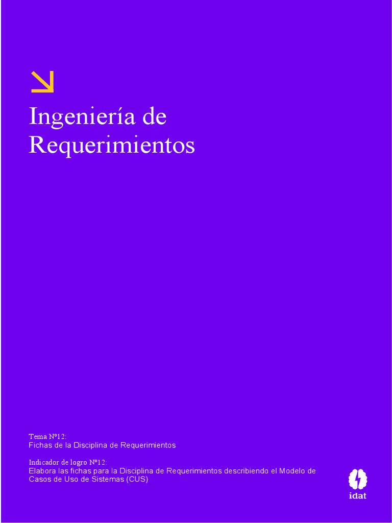 Guía IR 12 - Fichas de La Disciplina de Requerimientos | PDF
