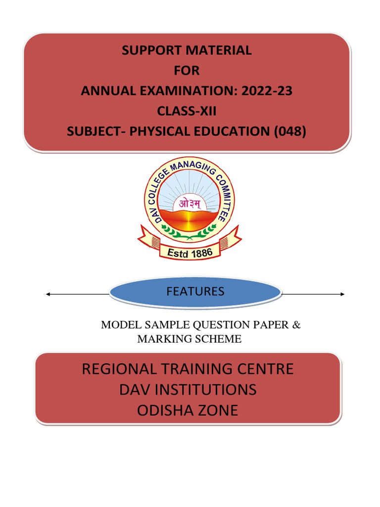 Physical Education Xii | PDF | Teaching Methods & Materials