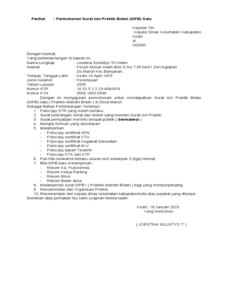 Blangko Sipb Terbaru | PDF