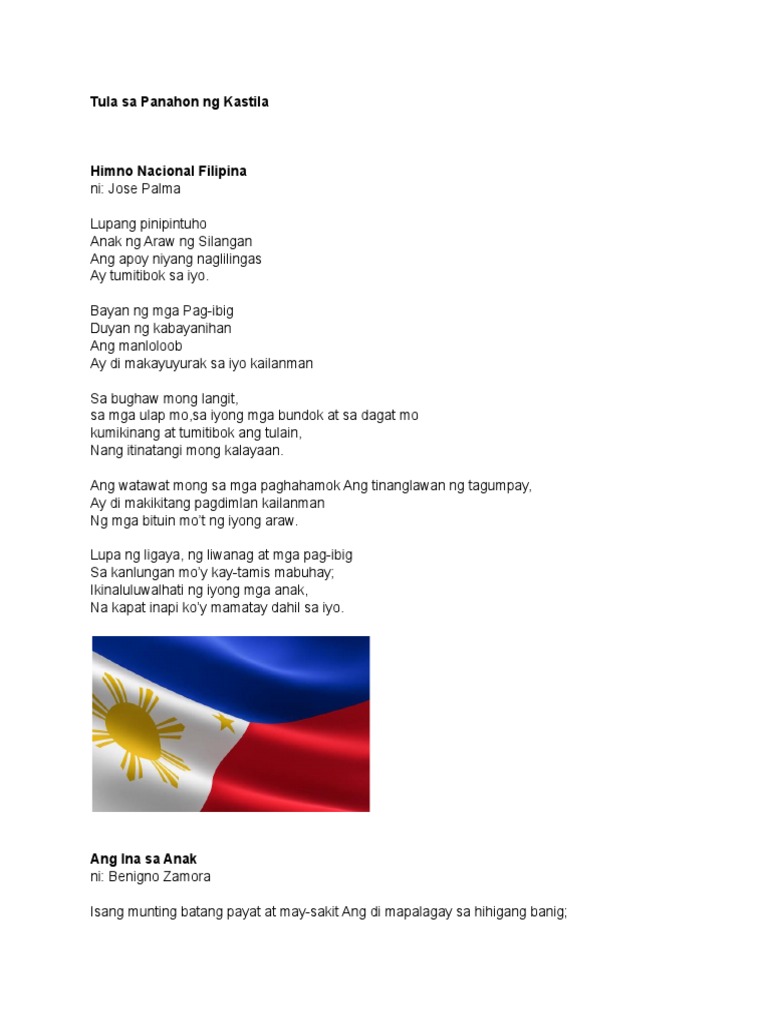 Tula Sa Panahon NG Kastila | PDF