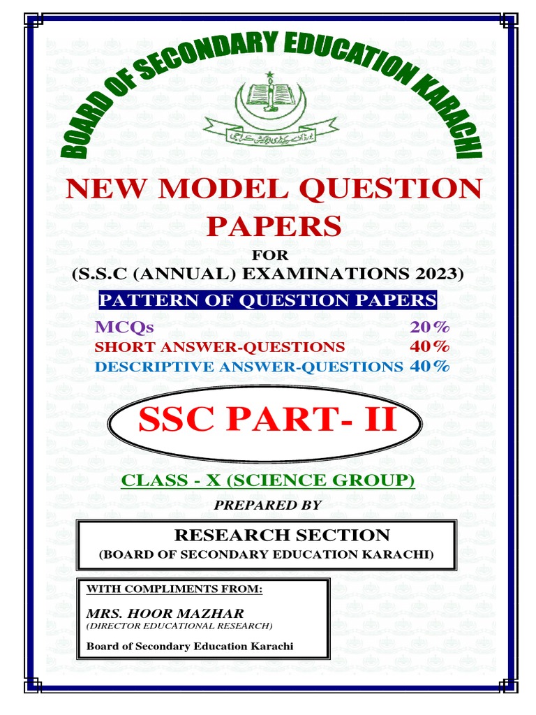 Model Paper X Science 2023 | PDF