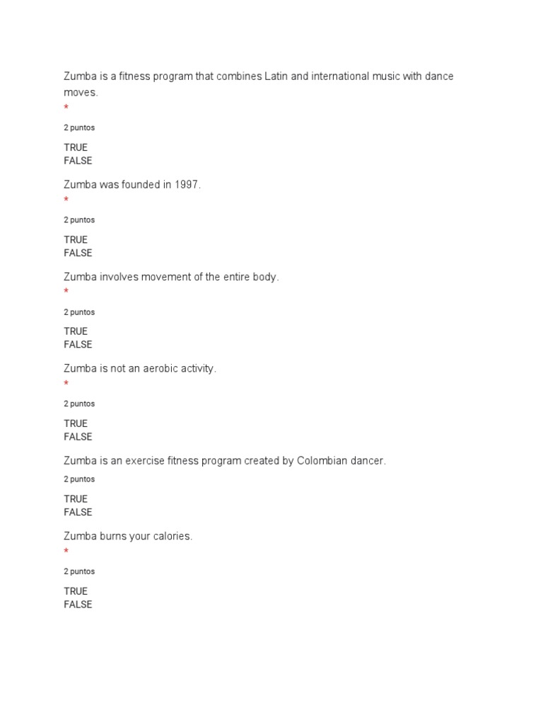 Zumba Fitness Program Overview | PDF