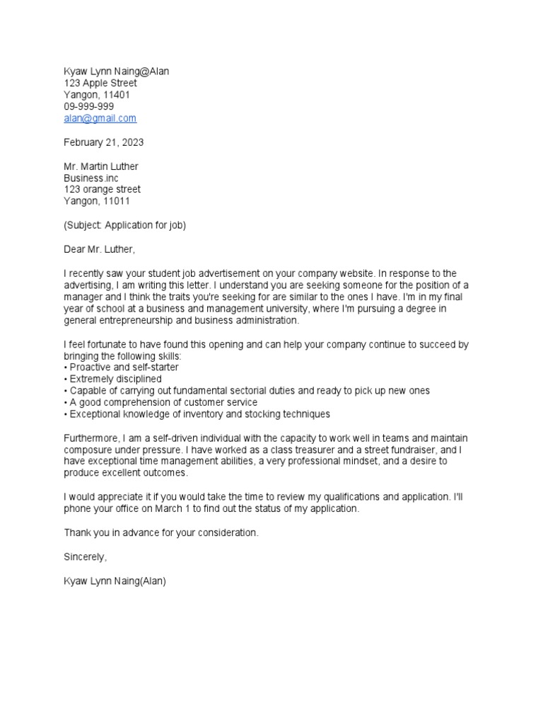 HIgh School Job Application | PDF