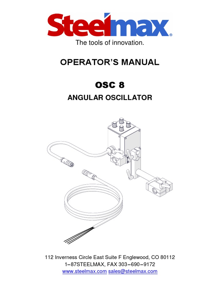 Stand Alone Oscillator Support Manual | PDF | Screw | Welding