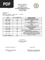 Grade 3 Class Program 2022-2023 | PDF | Schools | Learning