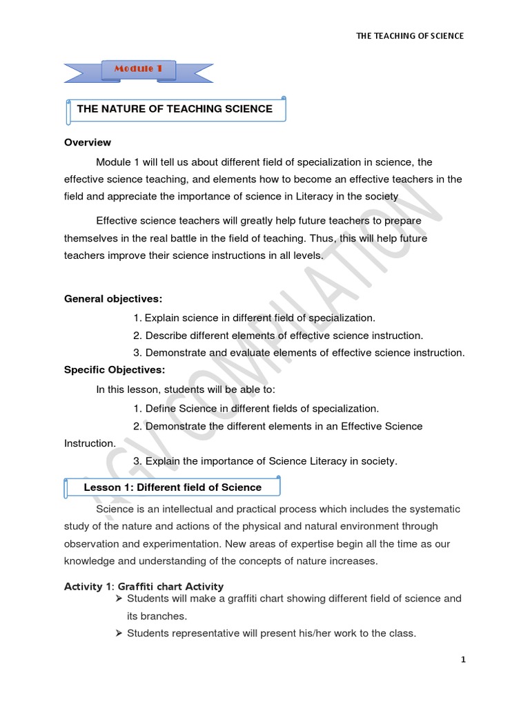 Effective Science Teaching Strategies | PDF | Teachers | Science