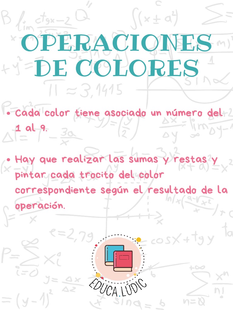 EducaLudic - Operaciones de Colores @educal | PDF