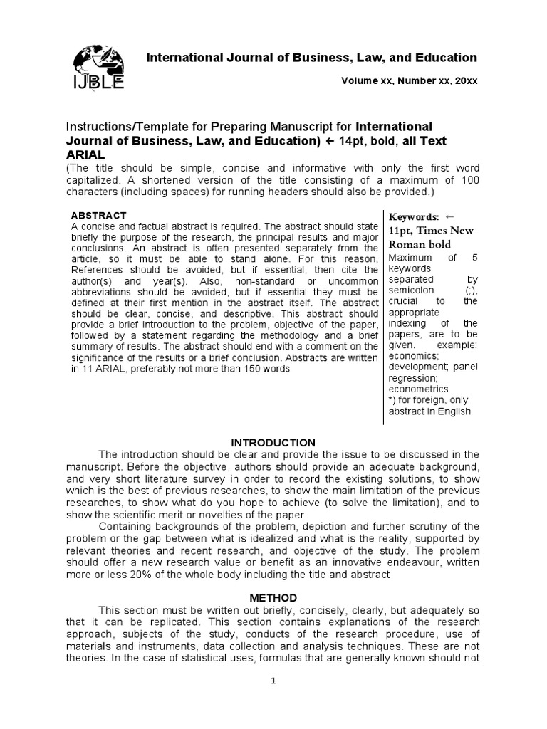 Guidelines for Preparing and Submitting Manuscripts to the ...