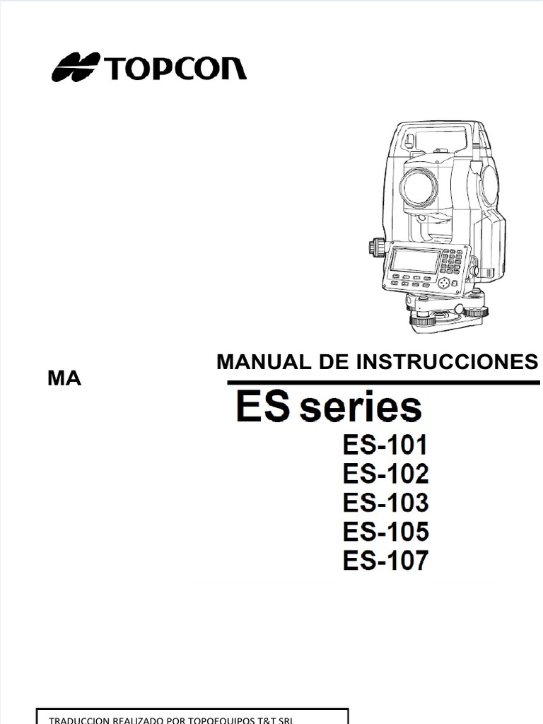 Manual Topcon Es Series Espanol | PDF