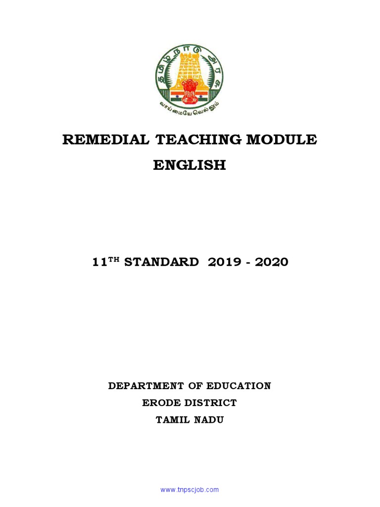 11th Grade English Remedial Guide | PDF