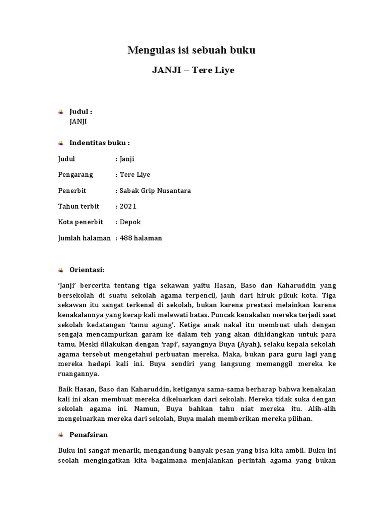 Mengulas Isi Sebuah Buku | PDF