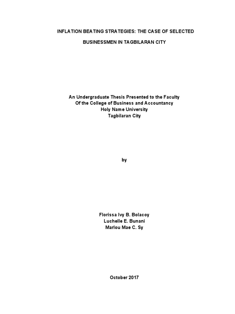 Strategies to Beat Inflation in Business | PDF