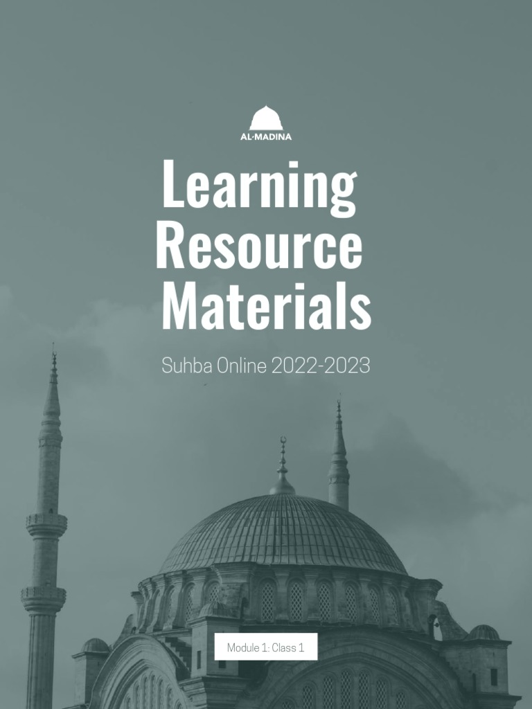 Learning Resource Materials: Suhba Online 2022-2023 | PDF | God In Islam | Prophets And ...
