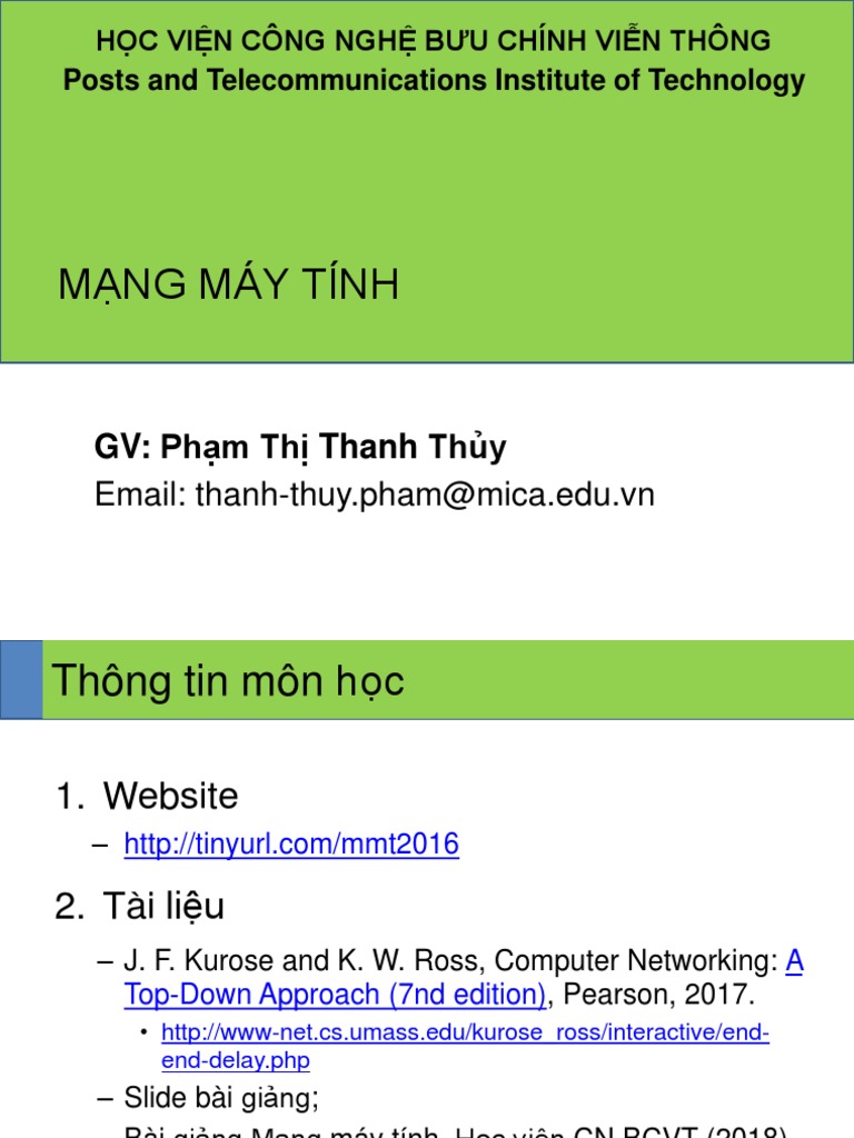 Gioi Thieu Mon Hoc | PDF