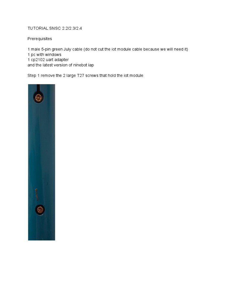 Tutorial SNSC 2.2 - 2.3 - 2.4 | PDF