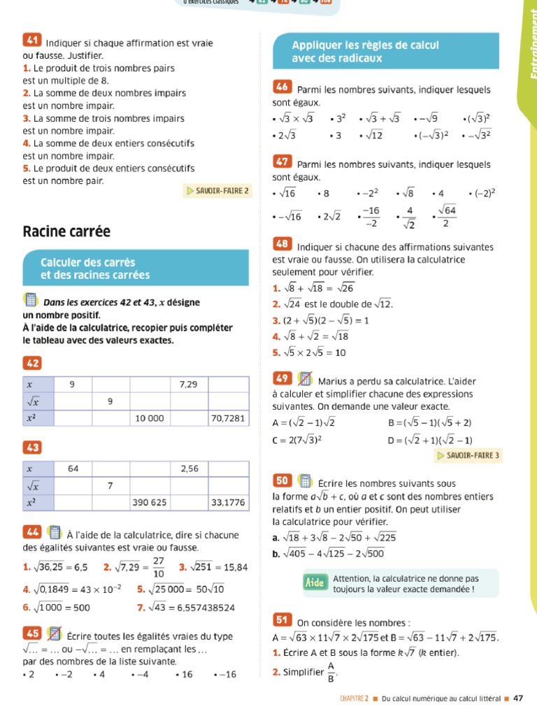 2nde Page 47 Du Manuel | PDF