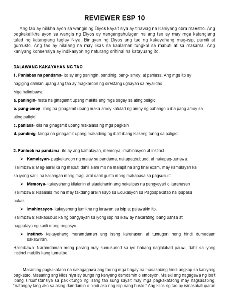 Reviewer Esp 10 | PDF