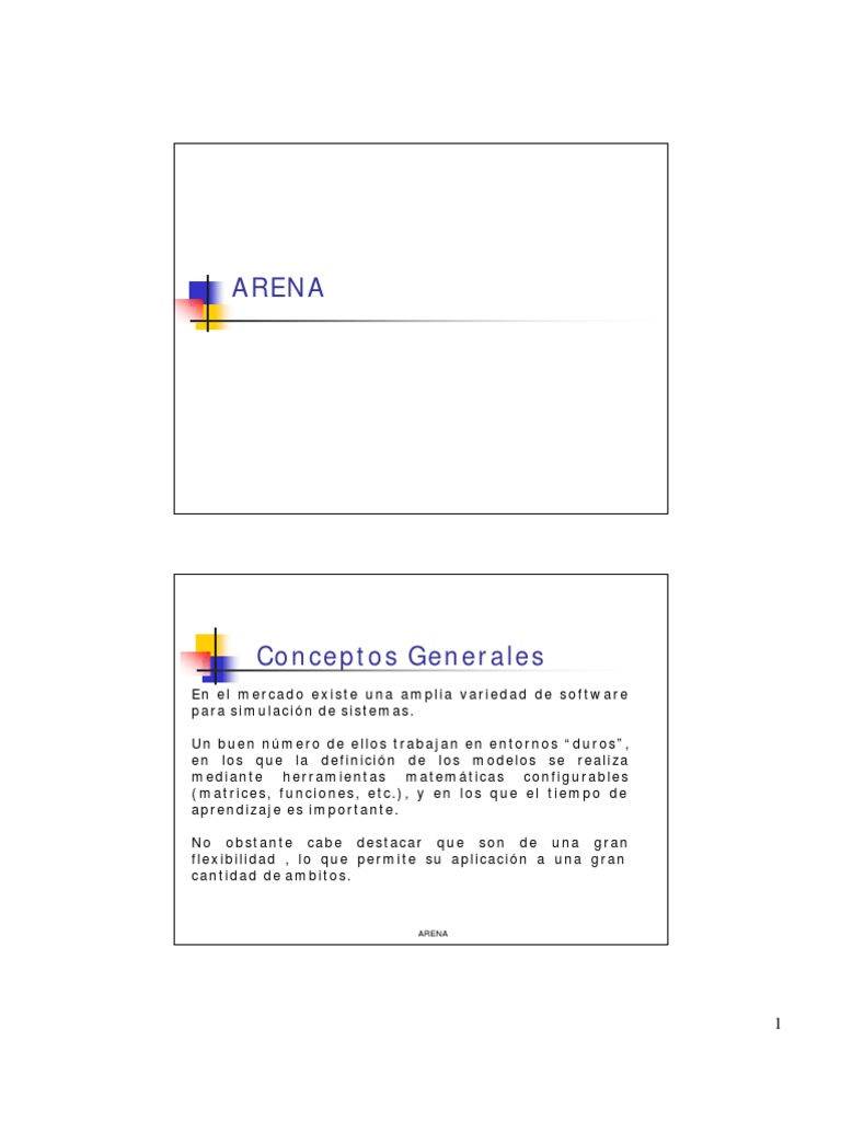 Tutorial Arena I | PDF | Simulación | Software