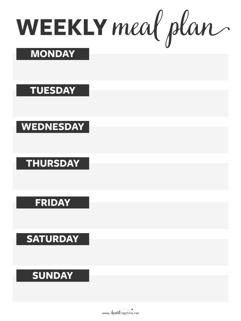 Weekly Meal Plan and Prep Guide | PDF