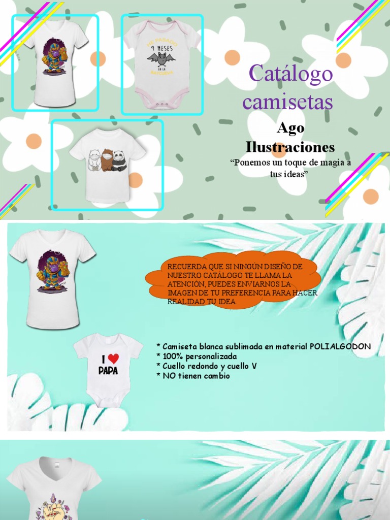 Catálogo Camisetas | PDF