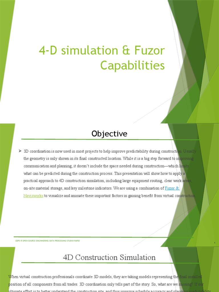 4d Simulation Fuzor Pdf Simulation 3 D Computer Graphics