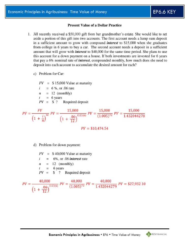 TVM-In Real Estate Finance, Problem Solution - 2 | PDF