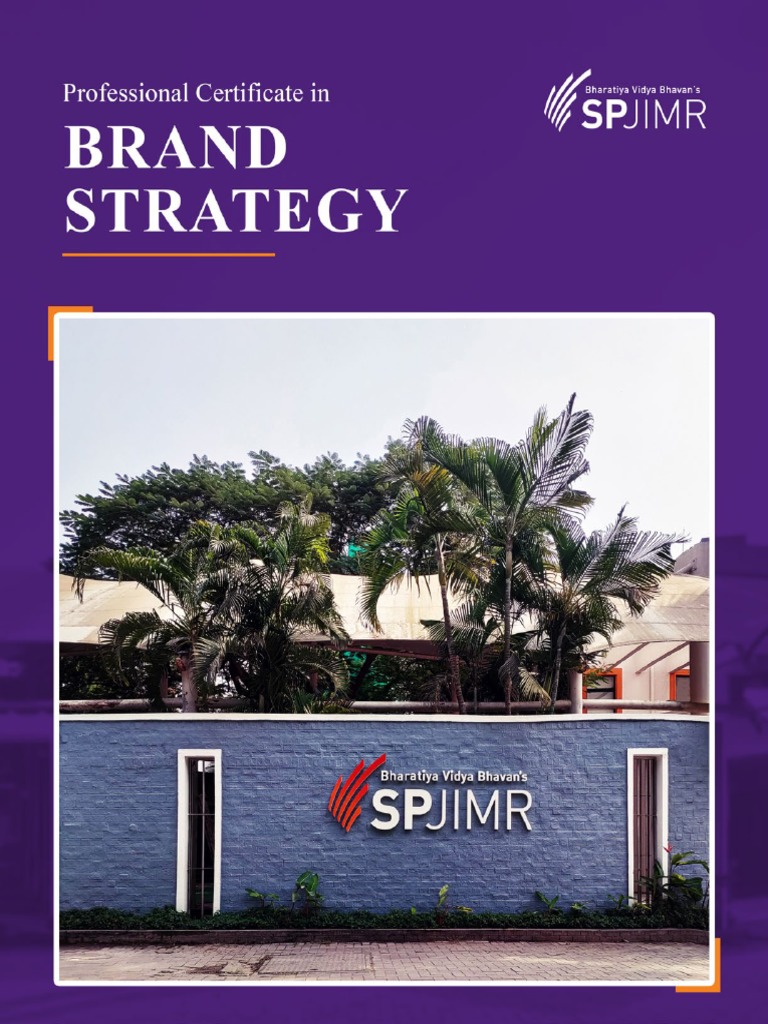 SPJMIR Professional Certificate in Brand Strategy | PDF | Brand ...