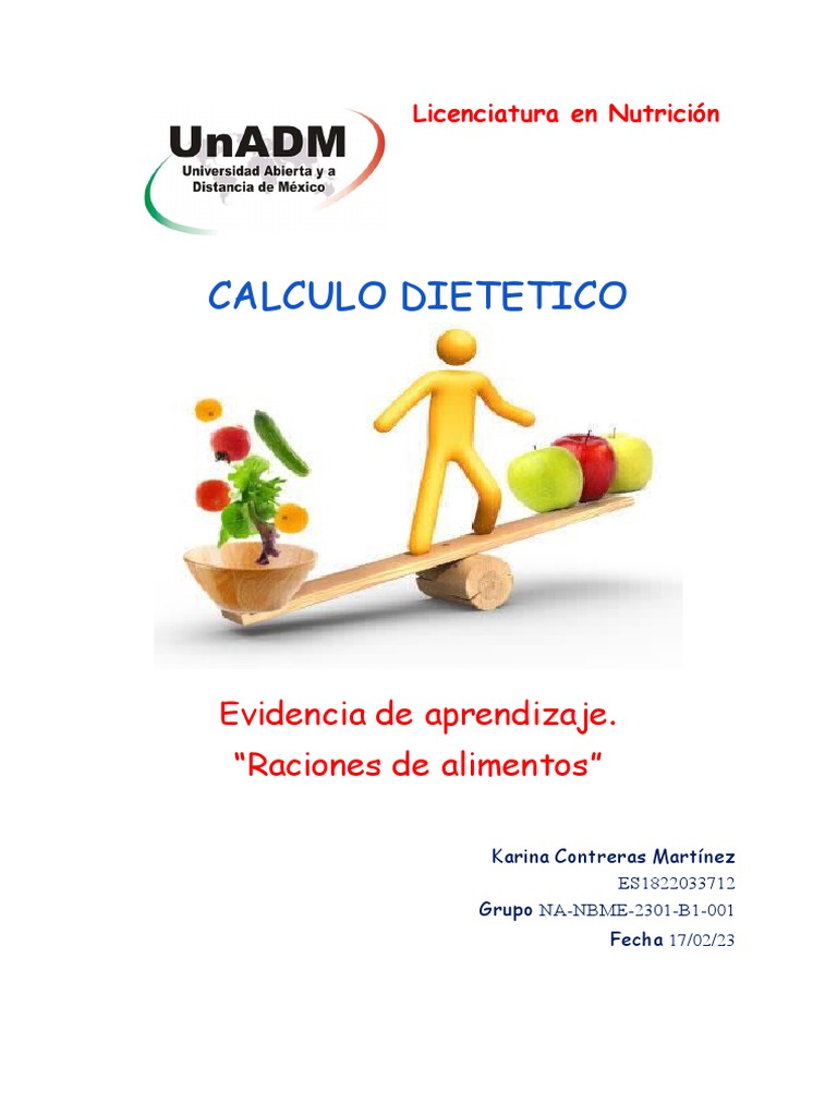 Cálculo de raciones de alimentos para dos casos utilizando el Sistema ...