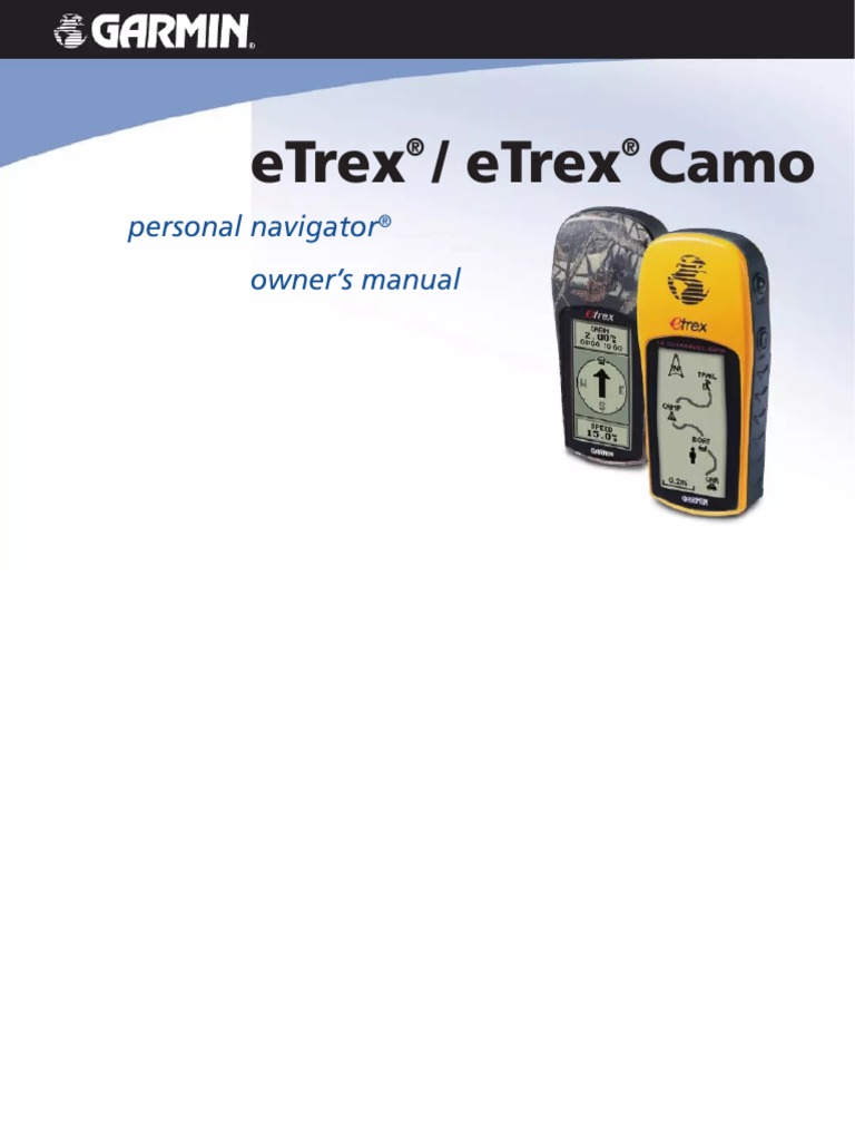 Manual Garmin eTREX (68 Páginas) | PDF