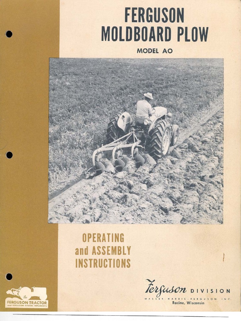 Ferguson AO Plows - Operating and Assembly | PDF | Language Arts ...