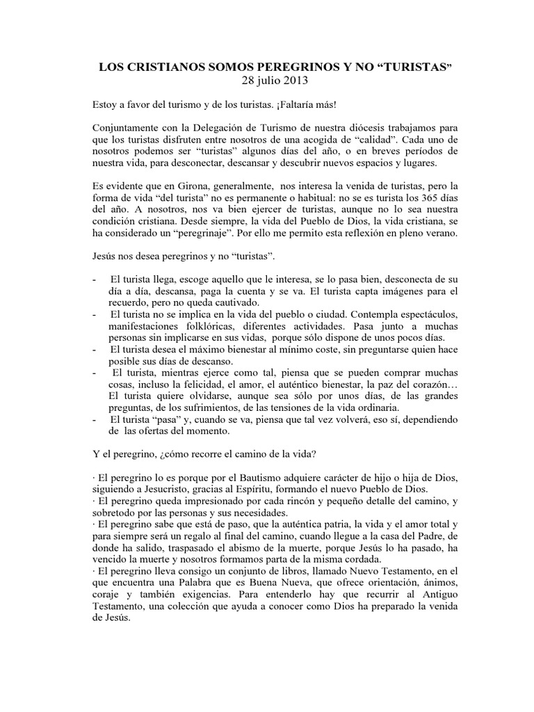 Turista o Peregrino | PDF