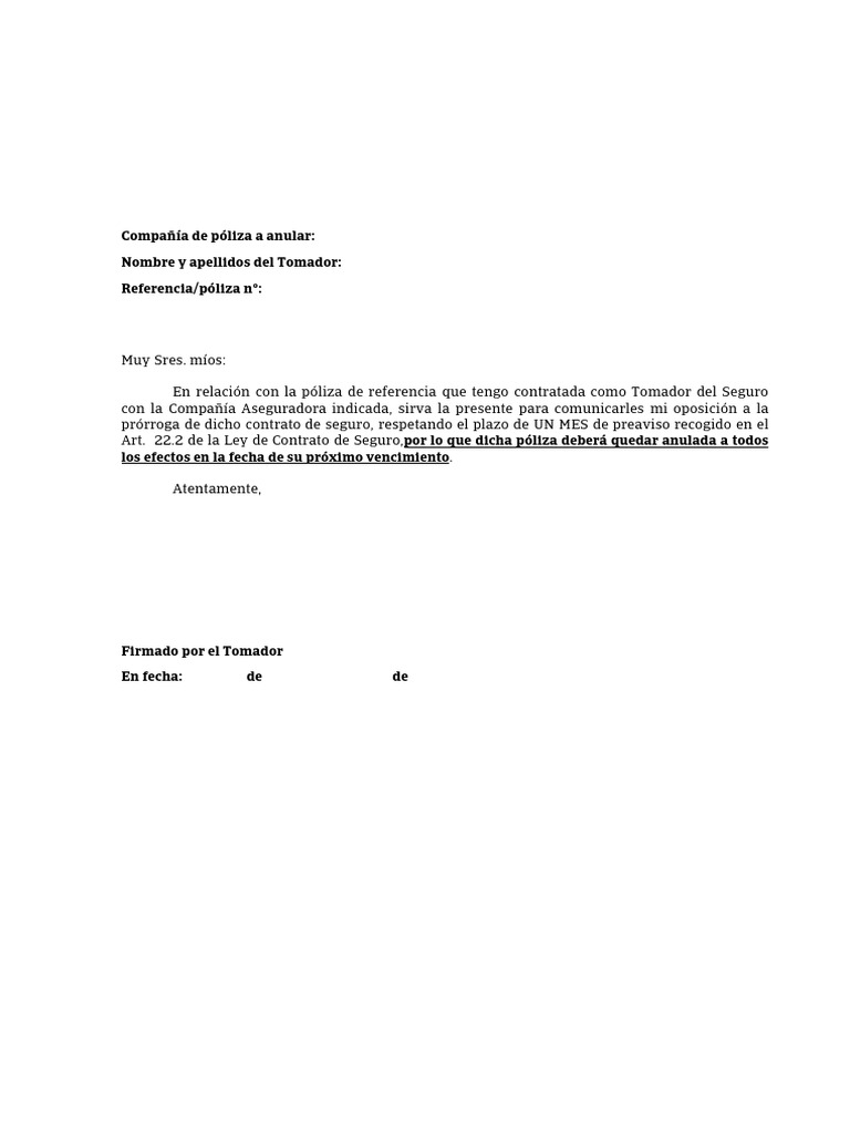 Carta Anulacion v5 | PDF