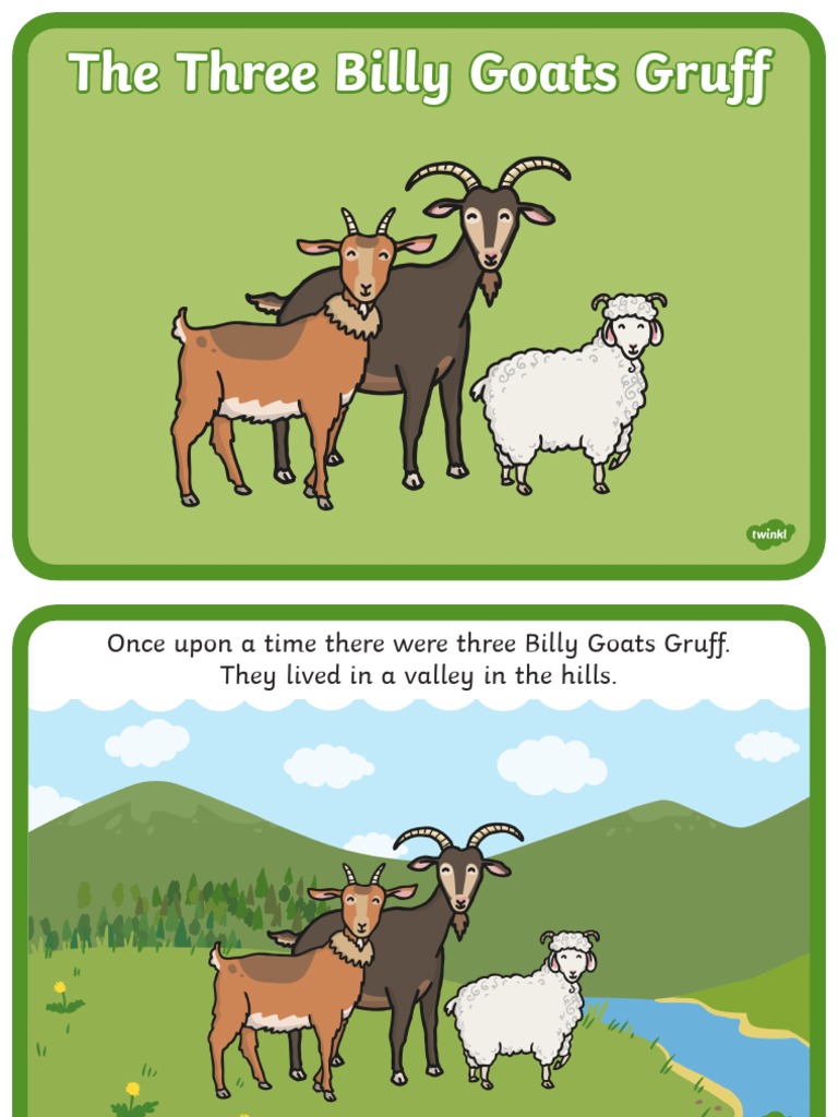 The Three Billy Goats Gruff Story | PDF