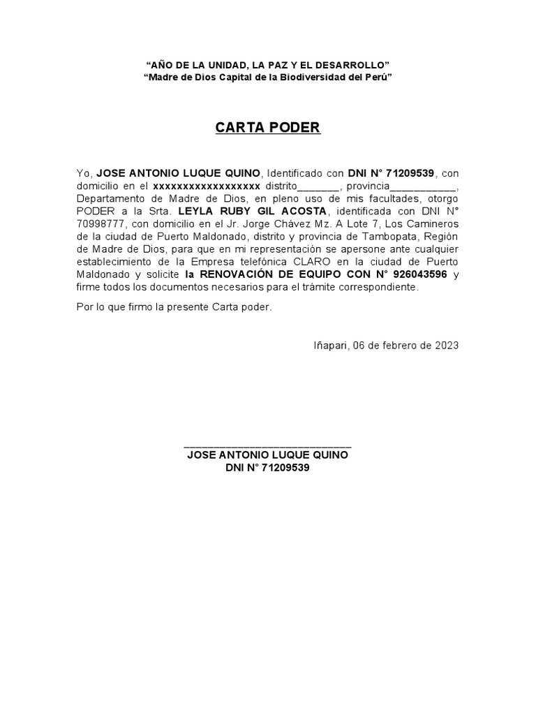 carta-poder | PDF