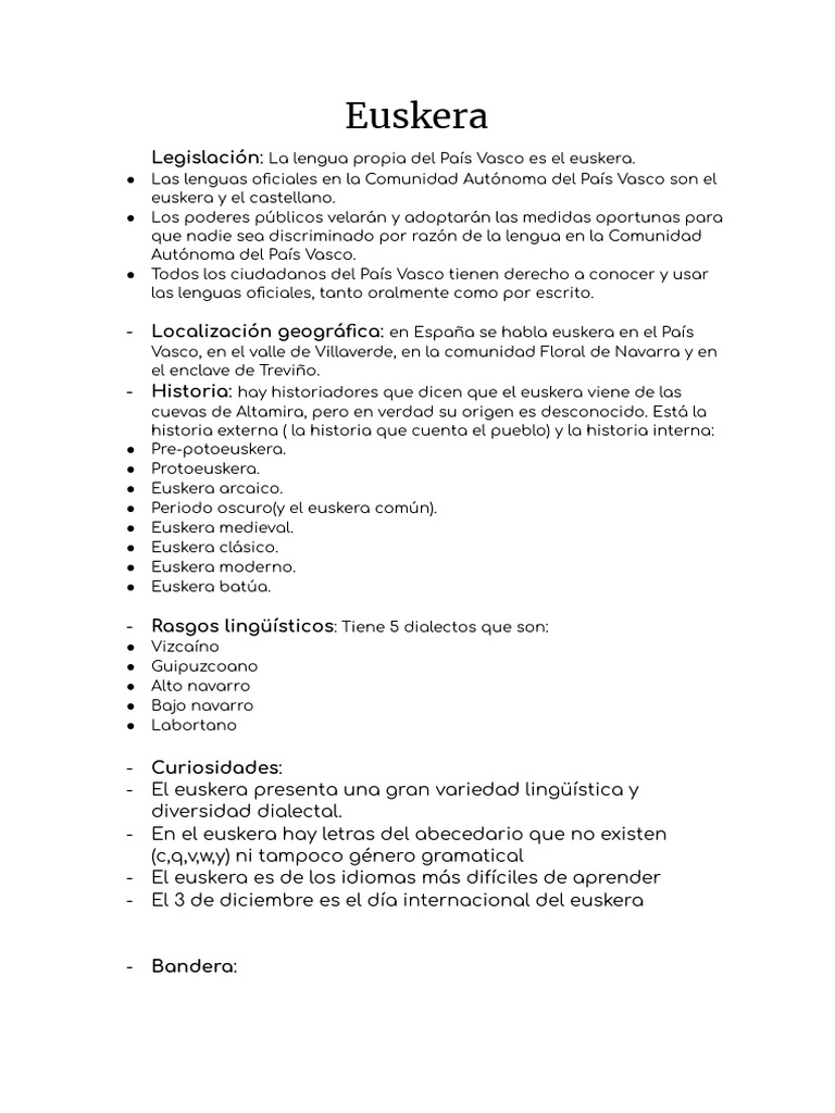 Euskera | PDF