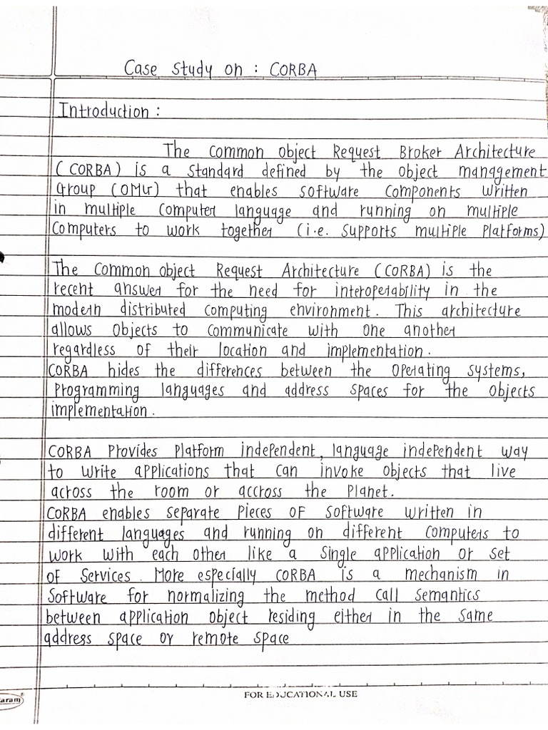Case Study - CORBA | PDF