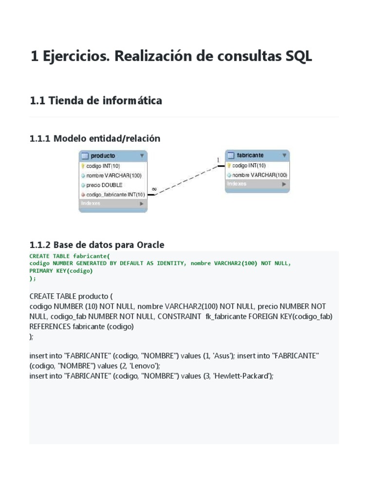 EjerciciosDB V2 | PDF | Tecnologías de la información | Bases de datos