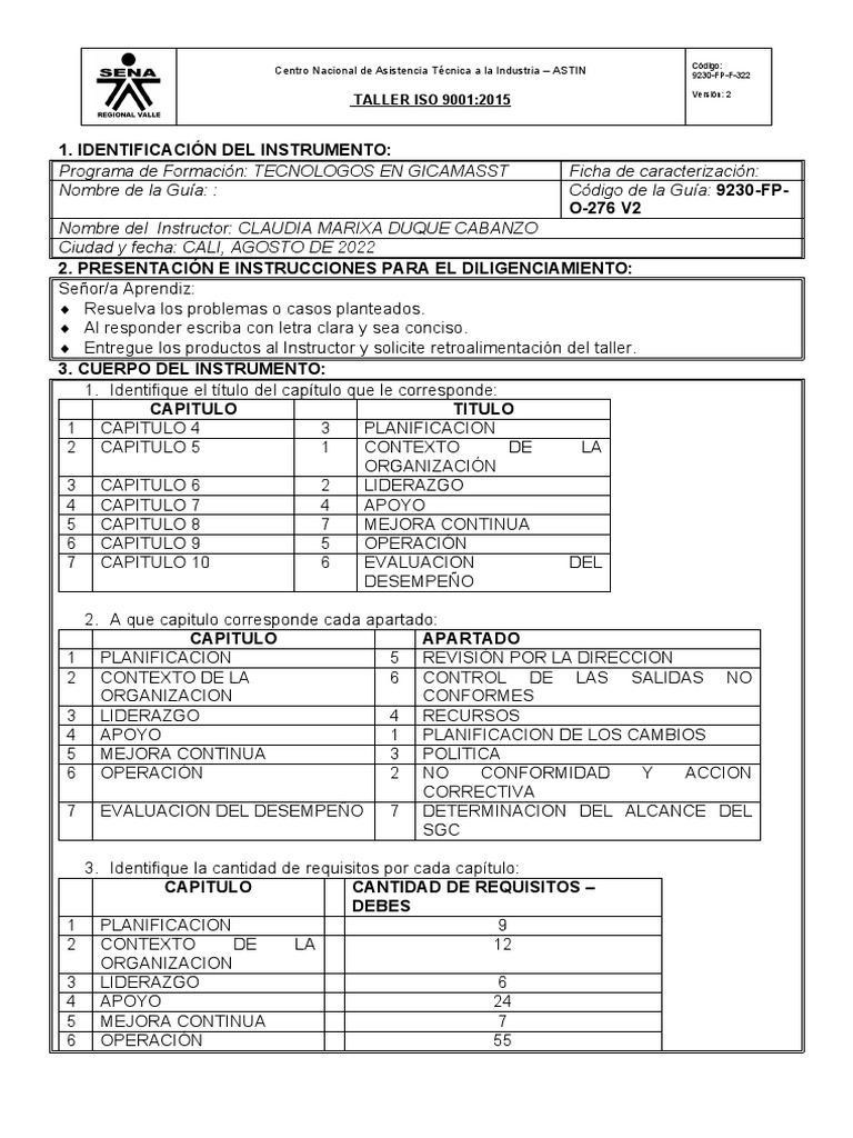 Matriz de Partes Interesadas ISO 9001 | PDF | Gestión de la calidad ...