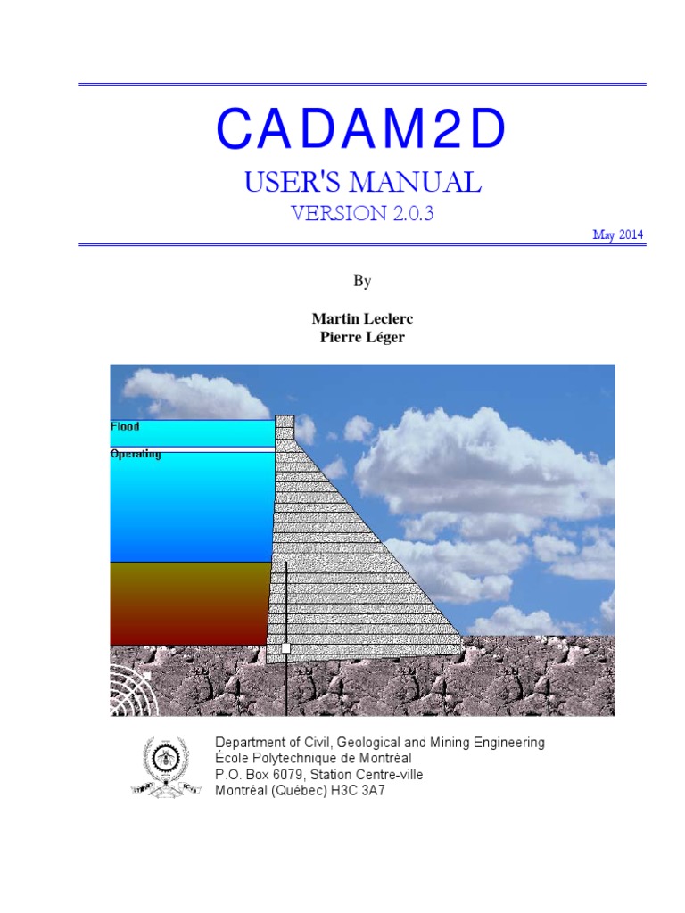 CADAM2D User Manual | PDF | Microsoft Windows | Fracture