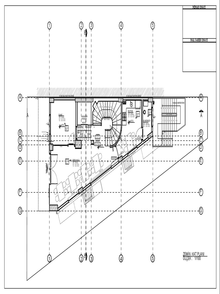 5 CM Dilatasyon Derzi 5 CM Dilatasyon Derzi: Zemin Kat Plani ÖLÇEK: 1/ ...