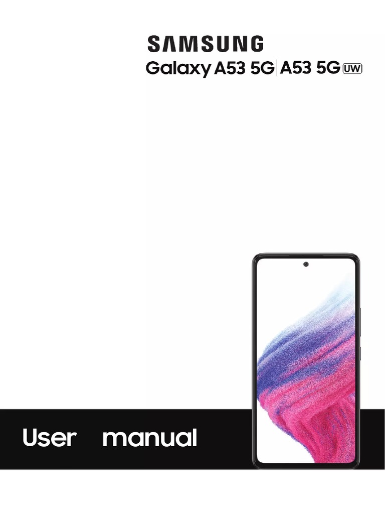 Samsung Galaxy A53 5G User Manual | PDF